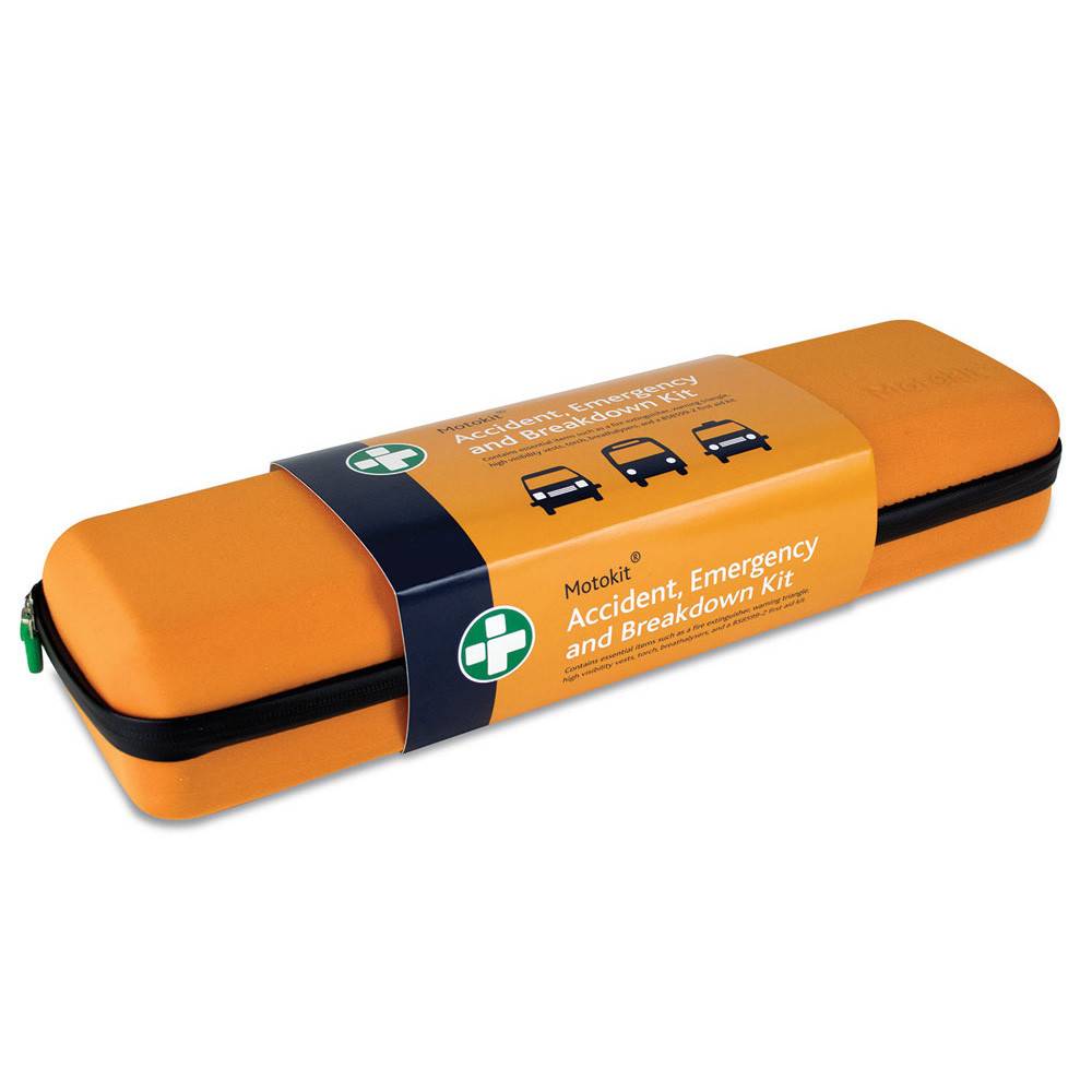 Accident Emergency and Breakdown Kit in Orange Motokit Bag – UKMEDI