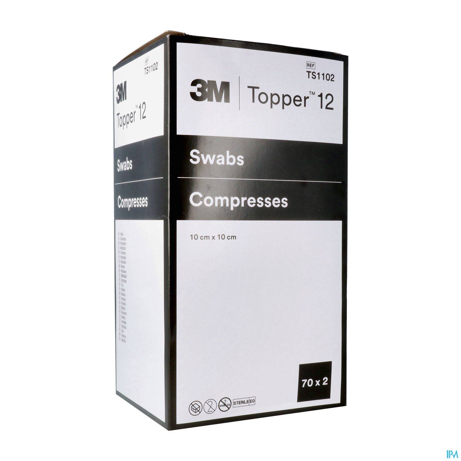 10cm x 10cm Topper 12 6 Ply Sterile Swabs 70 x 2 – UKMEDI